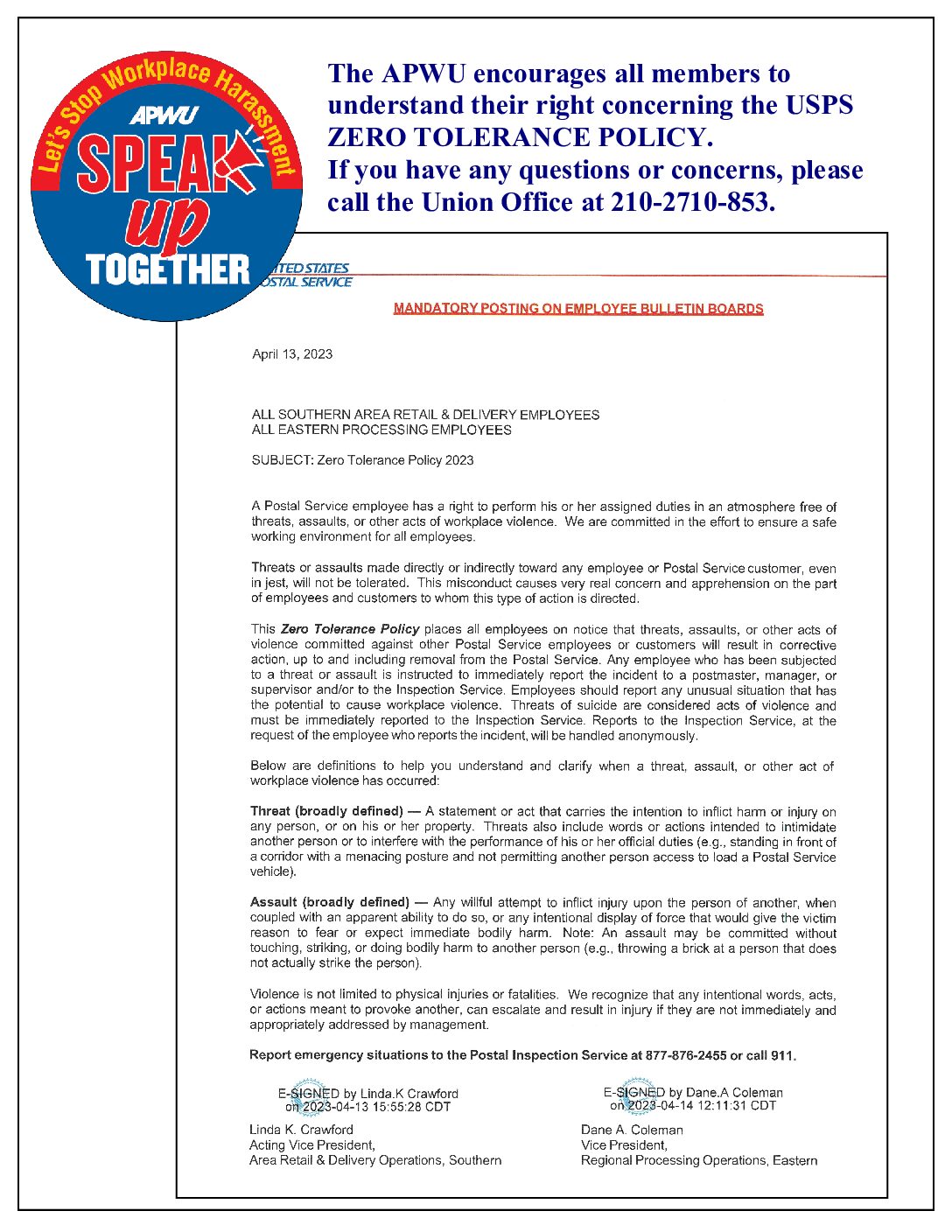 USPS Open Season Virtual Benefits Fair APWU