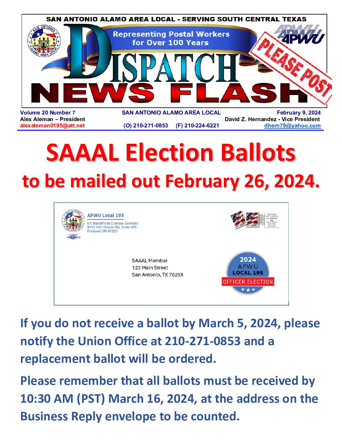 News Flash Archives - APWU